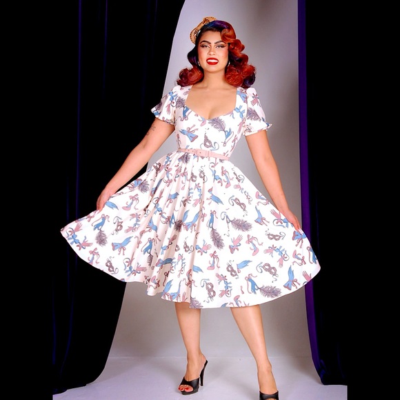 Pinup Couture | Dresses | Rare Nwt Pinup Lucrezia Day Dress In Spring ...